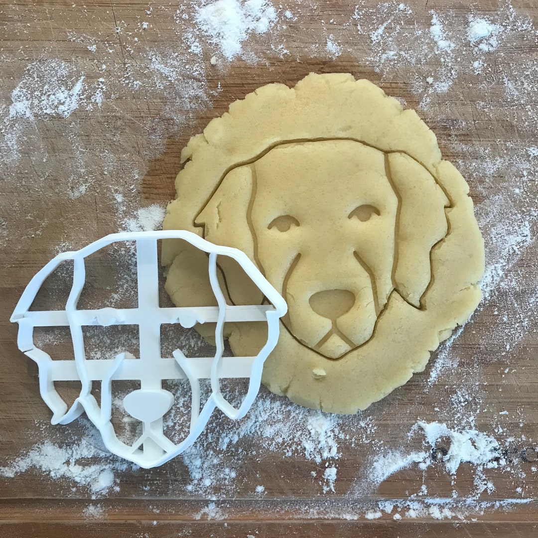 Golden Retriever Face Cookie Cutter, Dog Biscuit, Fondant Clay Cutter ...