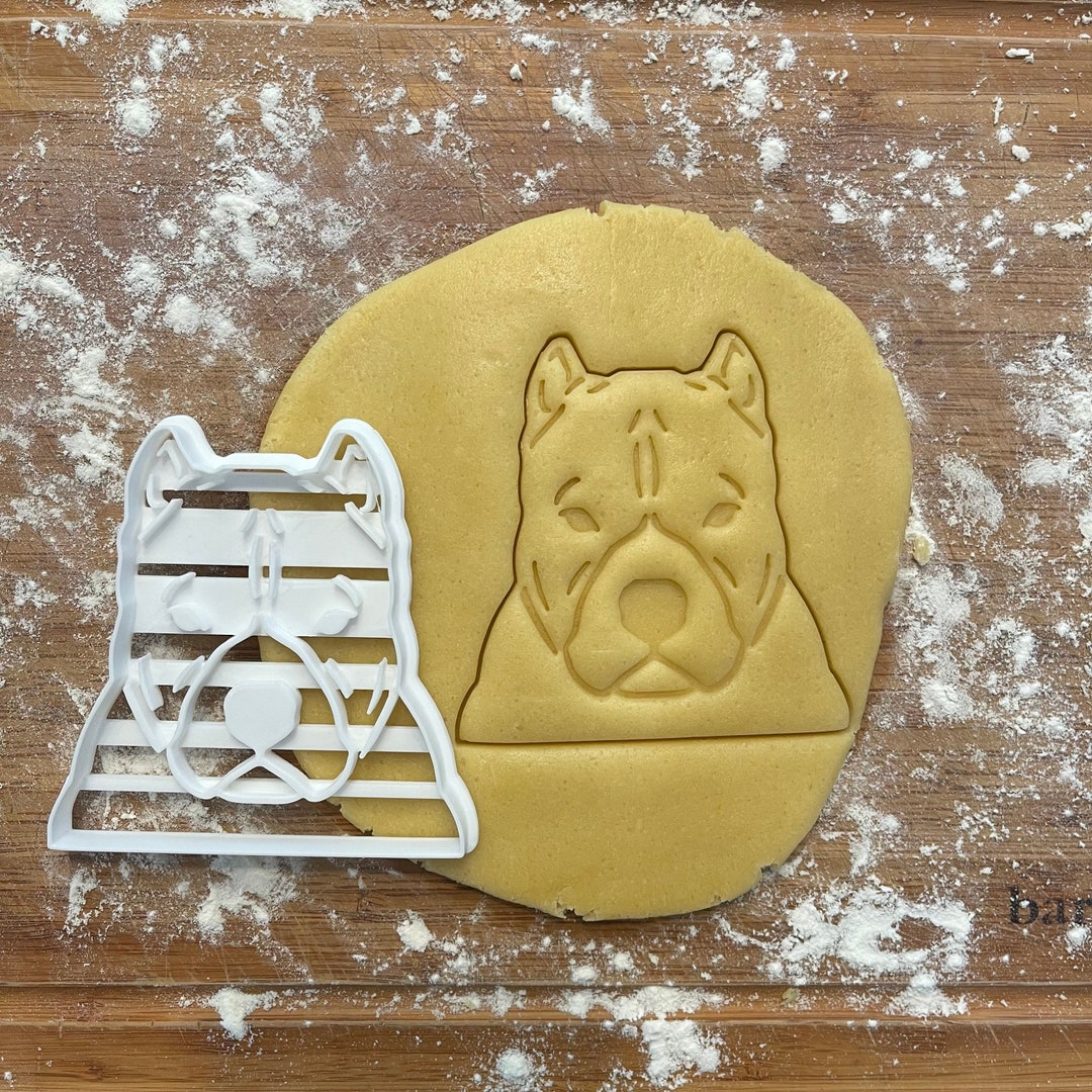 American Bully Face Cookie Cutter, Bully Gift Idea, Bully Gifts, Dog ...