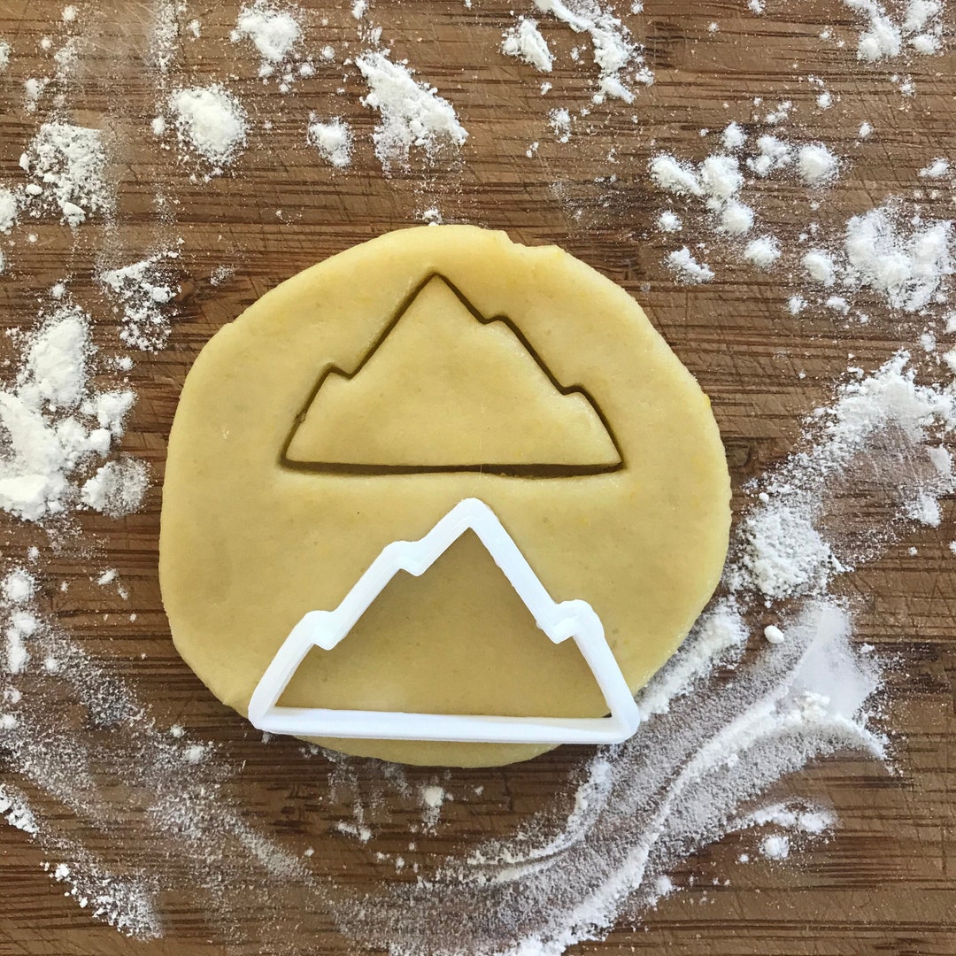 Mountain Cookie Cutter, Snow Mountain, Polymer Clay Cutter, Mountain ...