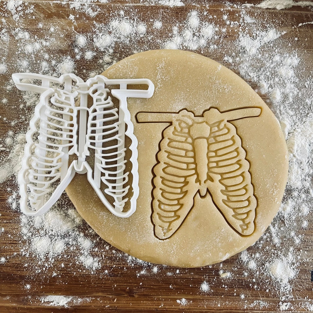 Rib Cage Cookie Cutter, Human Body Cookie, Medical Cookie Cutter, Ribs ...