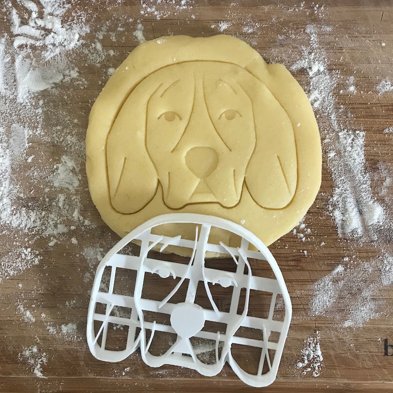 Beagle Face Cookie Cutter Dog Biscuit Fondant Clay Cutter | Etsy