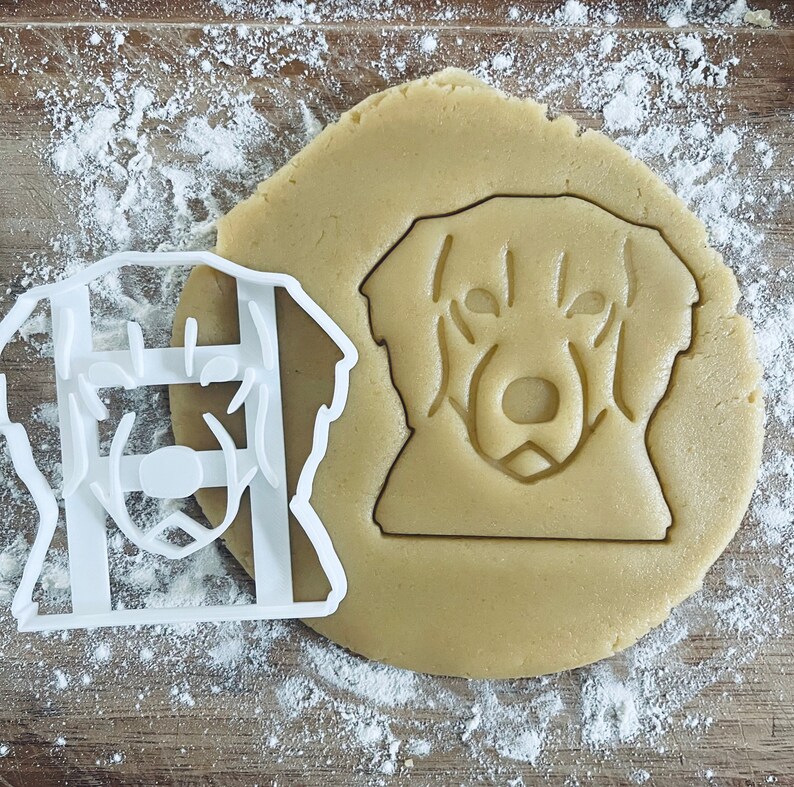 Golden Retriever Face Cookie Cutter, Dog Biscuit, Fondant Clay Cutter ...