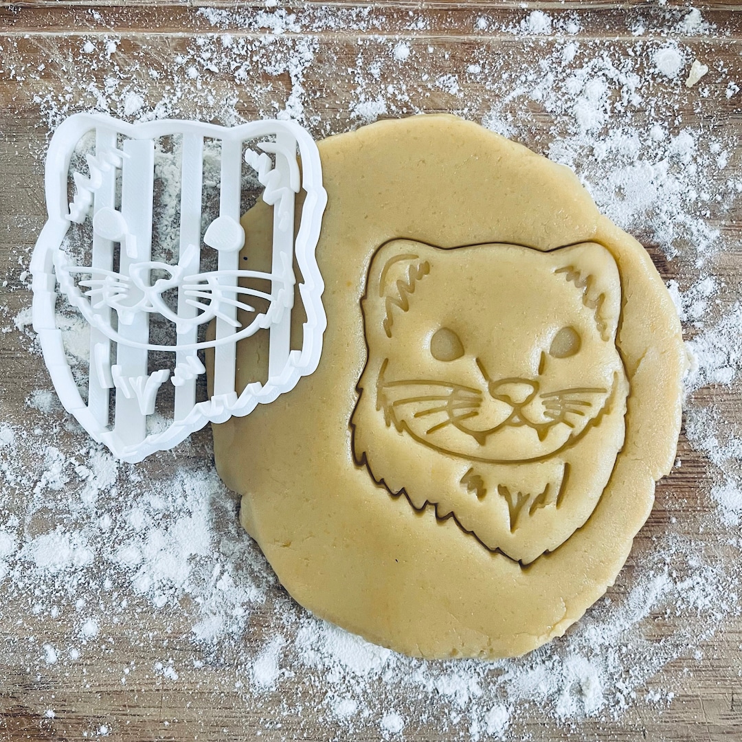 Ferret Cookie Cutter, Ferret Face Cookies, Kawaii Ferret, Ferret Gift Idea, Ferret Gifts, Weasel ...