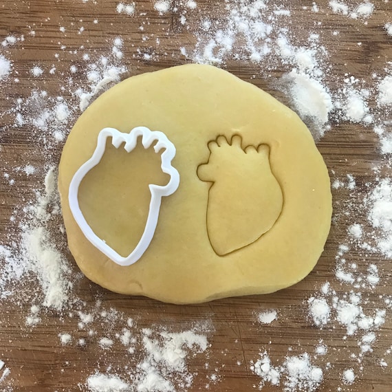 Human heart cookie cutter Anatomical heart Polymer clay | Etsy