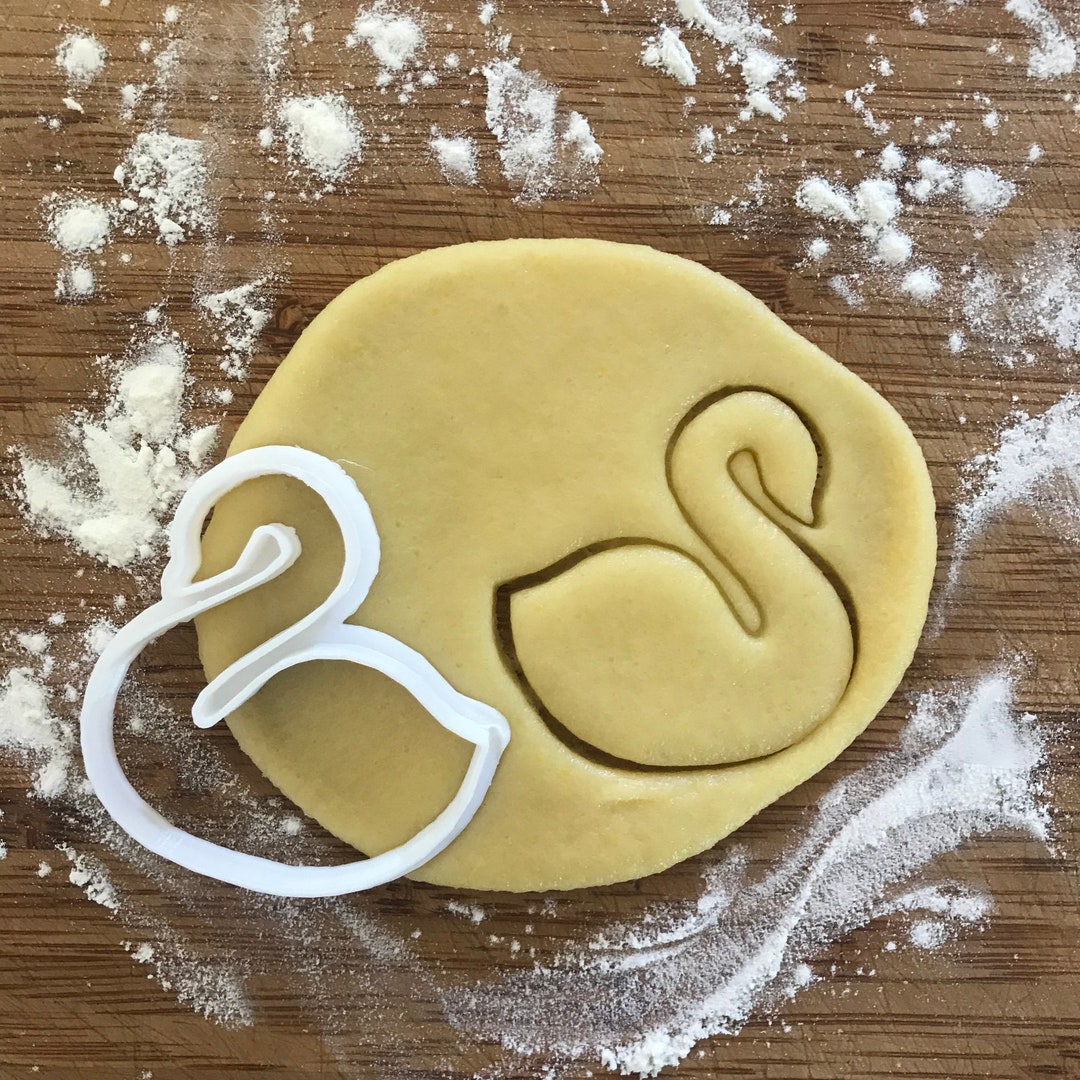 Swan Cookie Cutter, Bird Cookie Cutter, Swan Fondant Cutter, Polymer ...