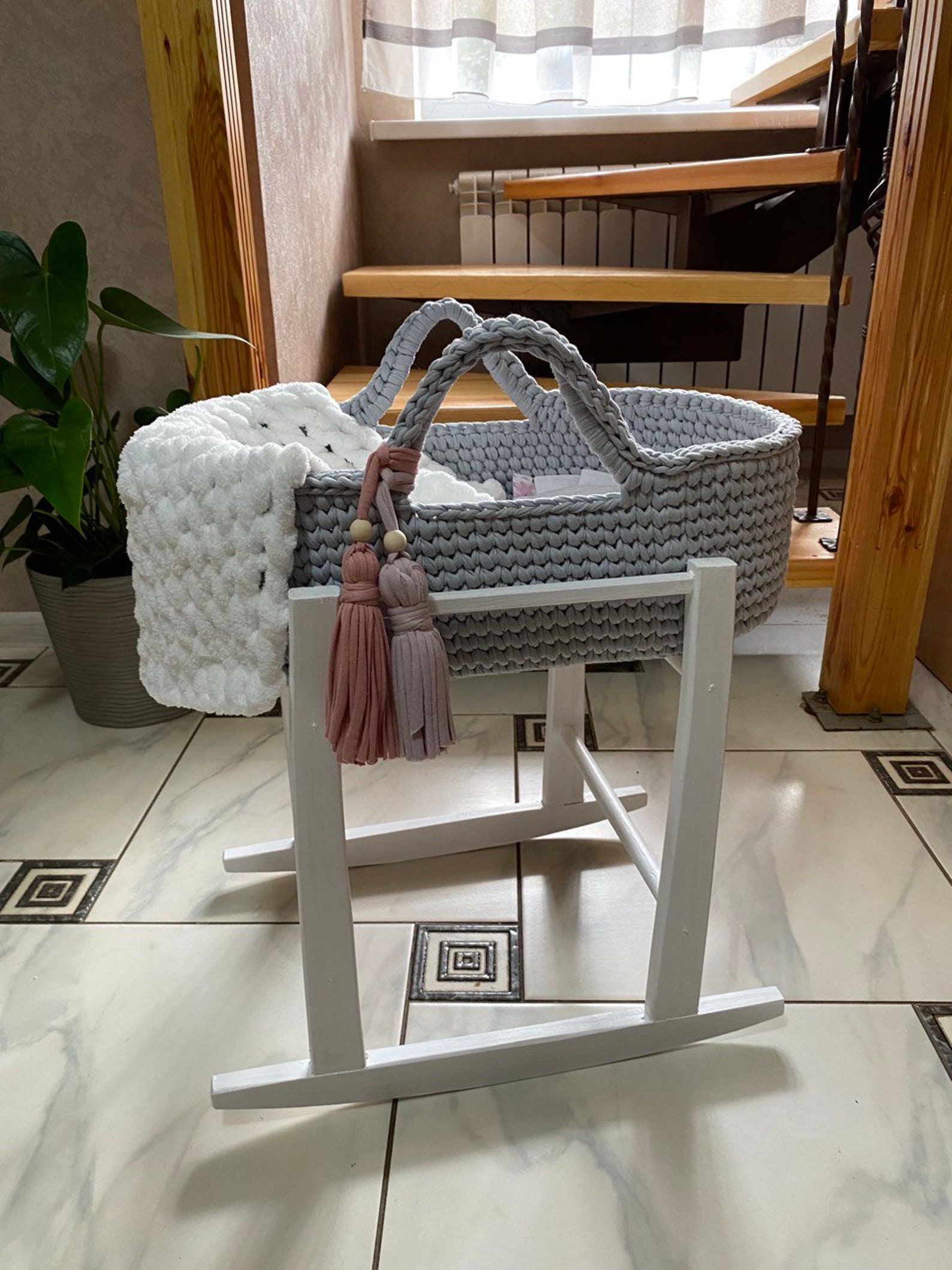 Toy Cradle With Stand Small Doll Bed Cradle for Preemies | Etsy