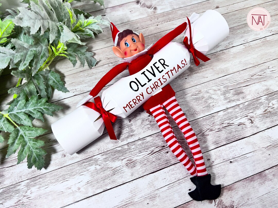 Elf on the Shelf Children's Cracker Merry Christmas - Etsy