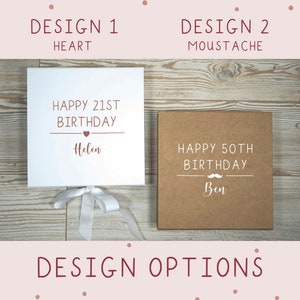 Personalised Birthday Boxes | Any Text | Happy Birthday Gift Box ...