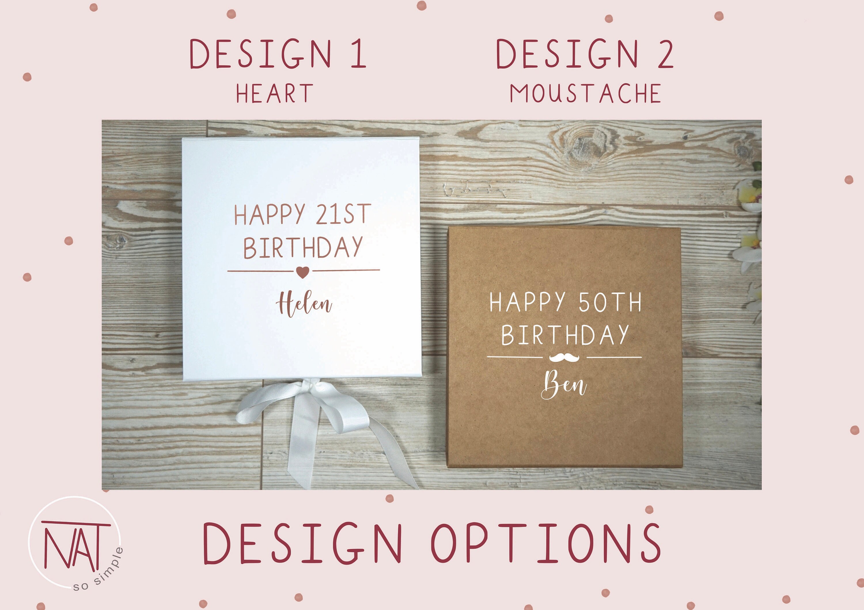 Personalised Birthday Boxes Any Text Happy Birthday Gift - Etsy UK