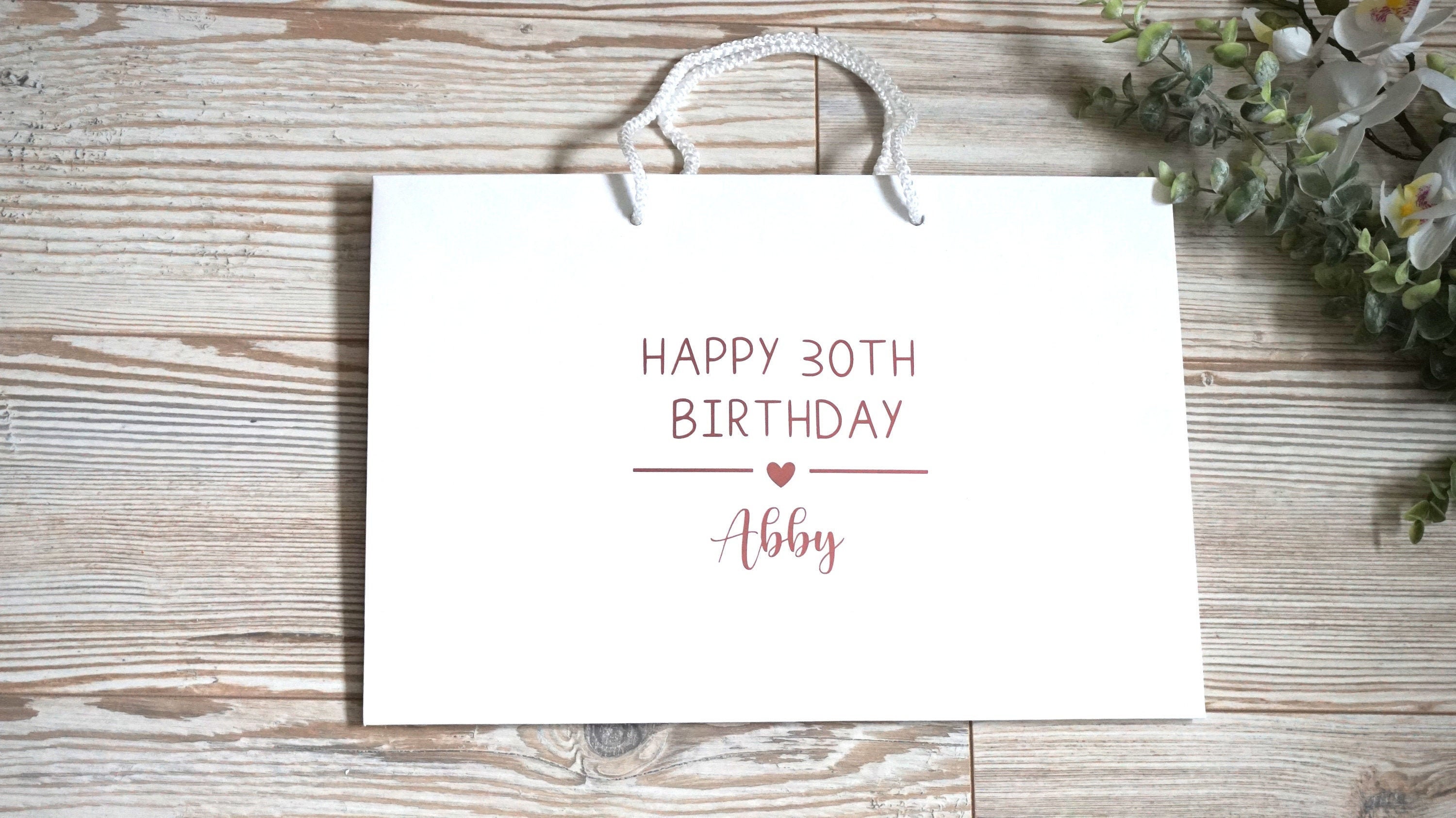 Custom Gift Bags Any Text Happy Birthday Gift Bag - Etsy UK