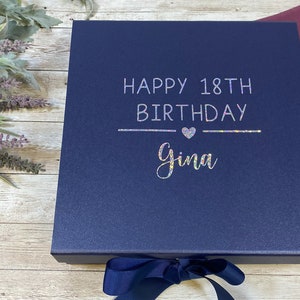 Personalised Birthday Boxes | Any Text | Happy Birthday Gift Box ...