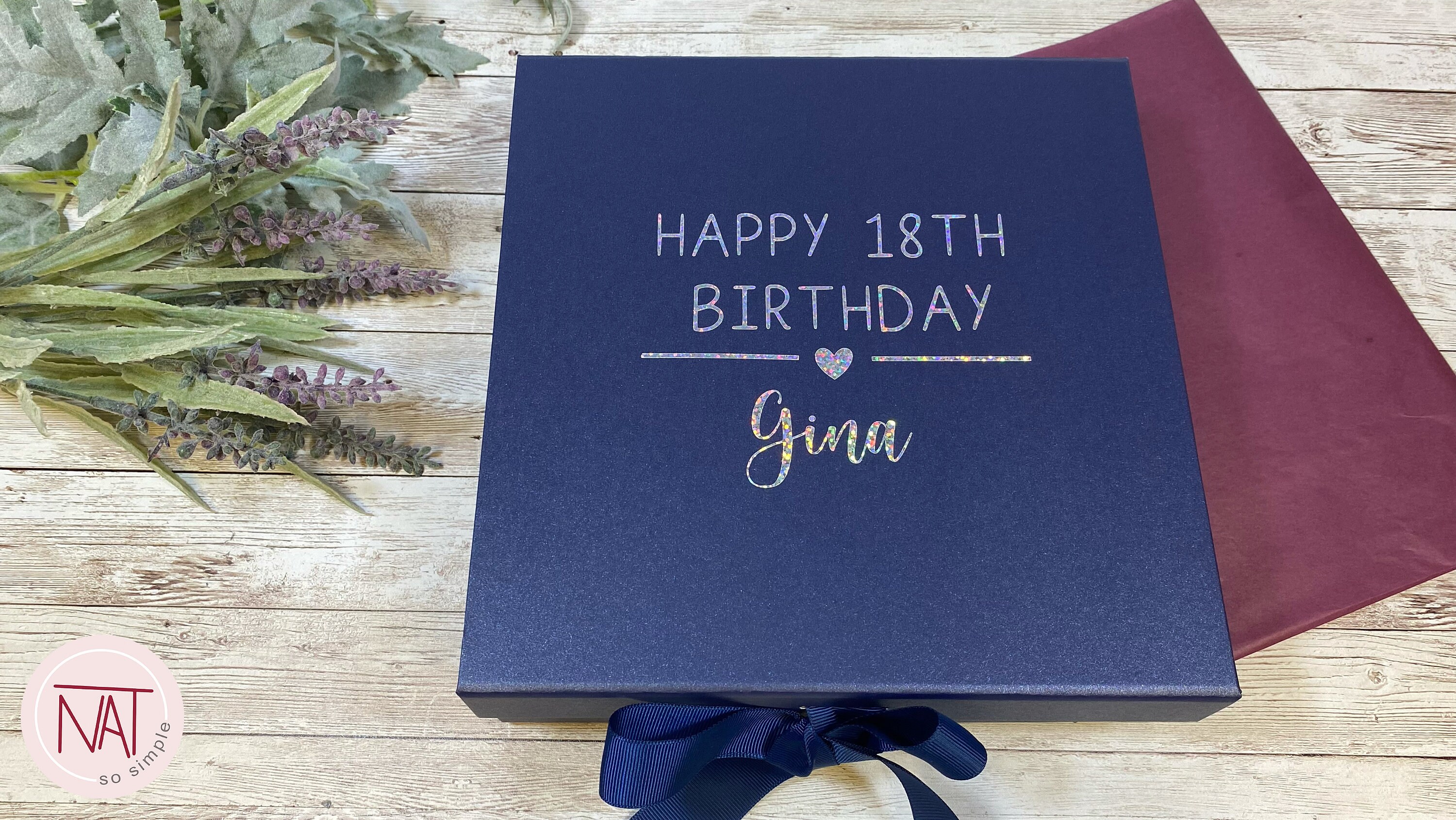 Personalised Birthday Boxes Any Text Happy Birthday Gift - Etsy UK
