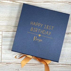 Personalised Birthday Boxes Any Text Happy Birthday Gift | Etsy