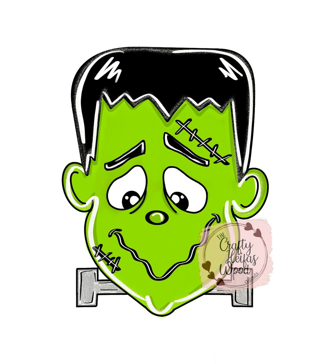 TEMPLATE: Frankenstein; Halloween; Door Hanger; Digital Template - Etsy