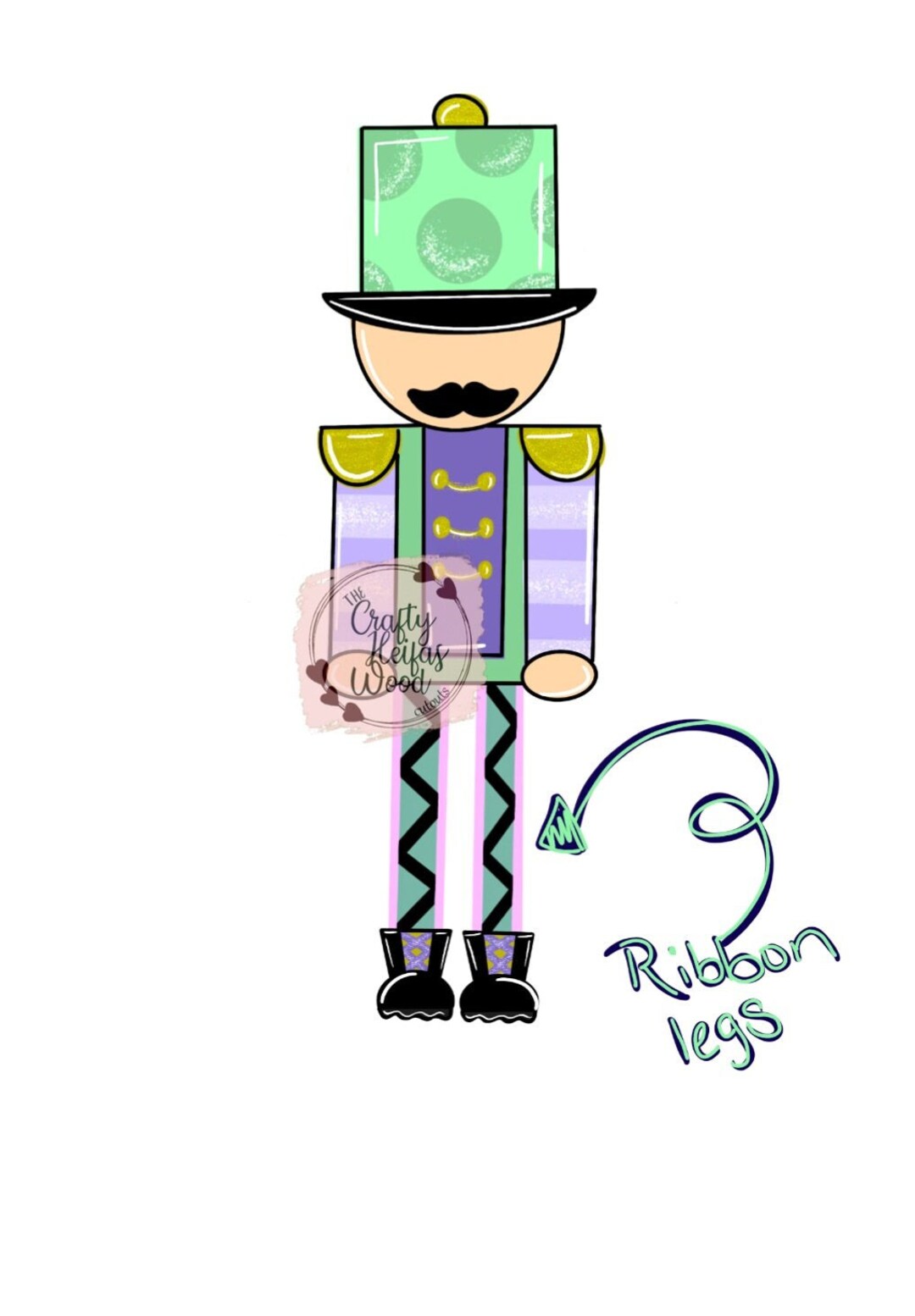 DIGITAL TEMPLATE: Toy Soldier; Digital Template; Ribbon Legs; Door ...