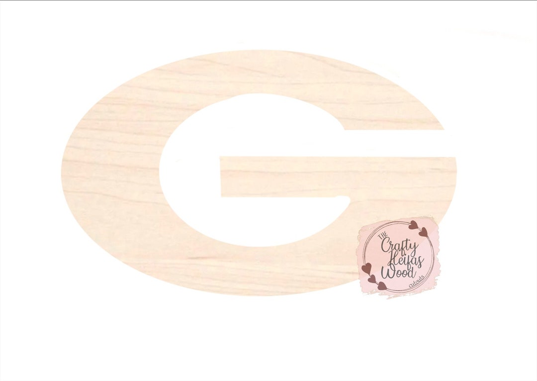 WOOD CUTOUT: Unfinished Wood Blank; Letter G; Door Hanger; Ornament ...
