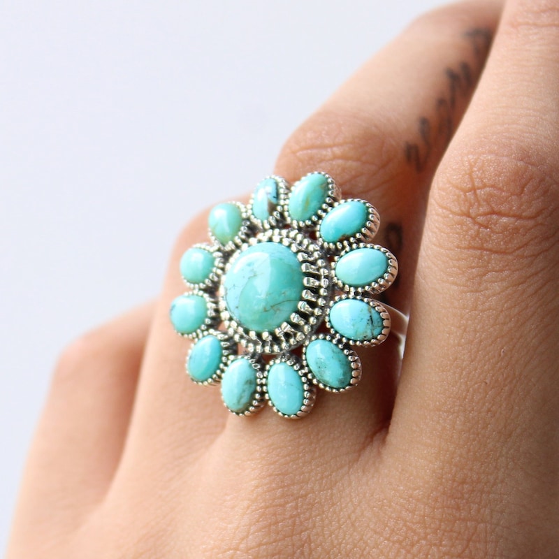 Turquoise Ring - Etsy
