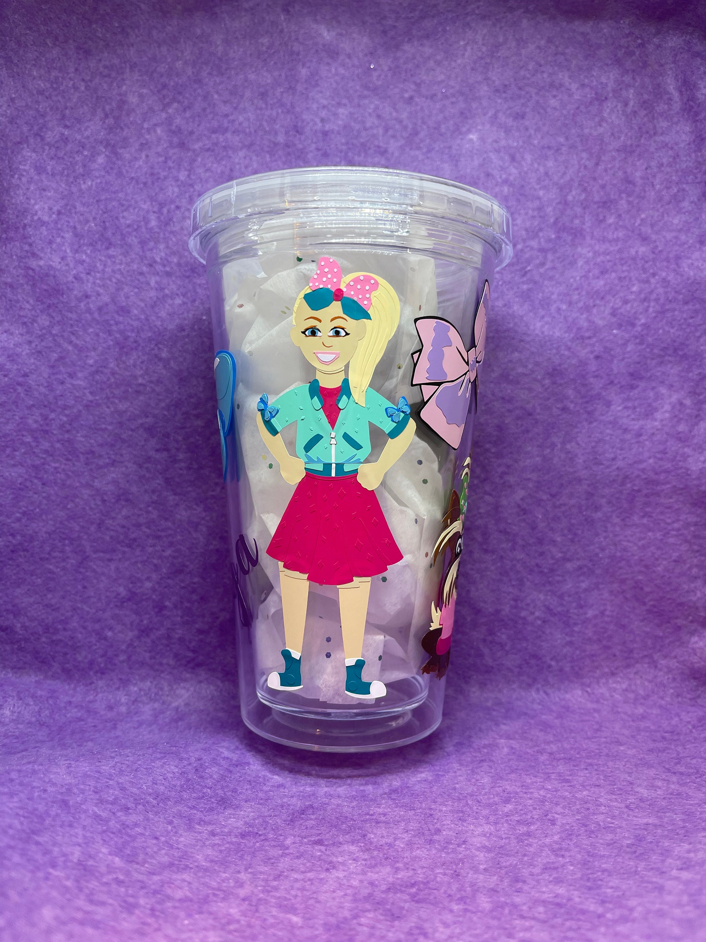 Jojo Siwa Tumbler With Lid and Straw Jojo and Bow Bow - Etsy