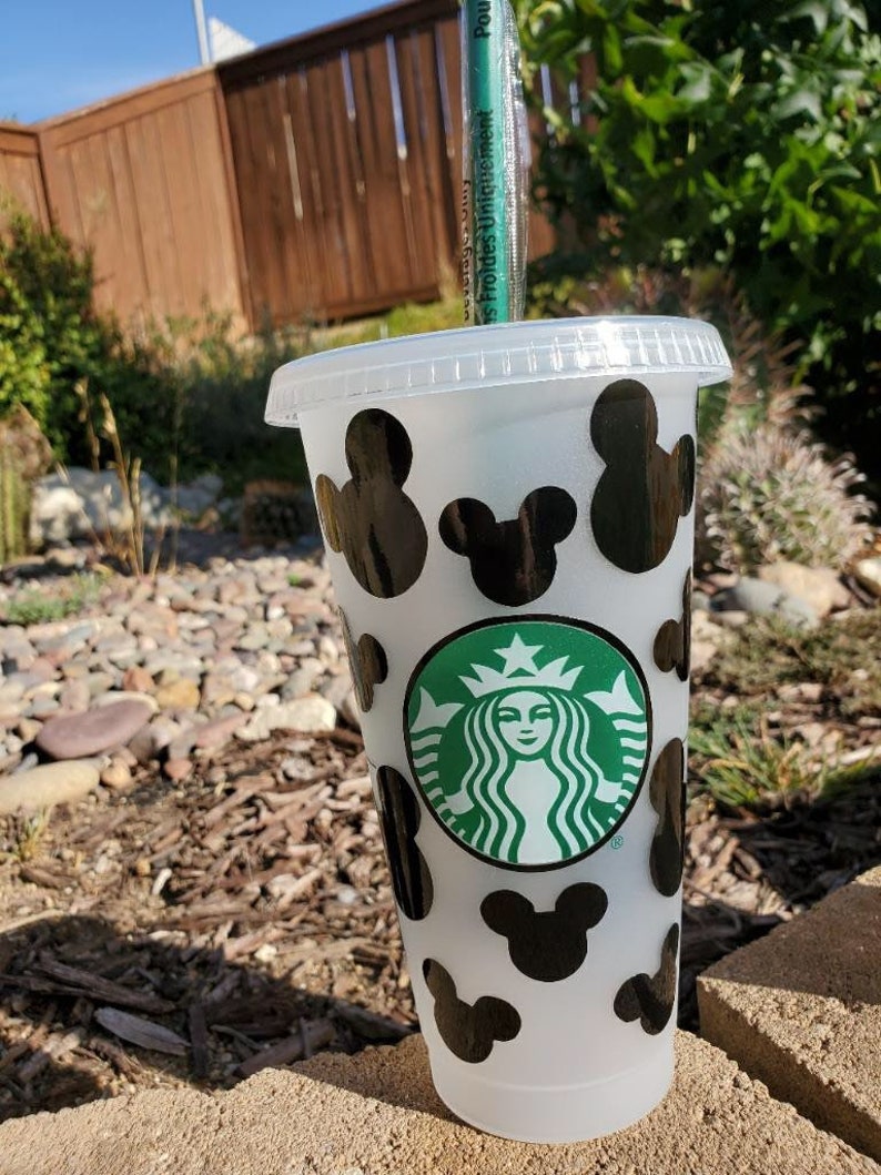 Mickey Mouse Starbucks Cup Mickey Mouse Starbucks Cup With - Etsy UK