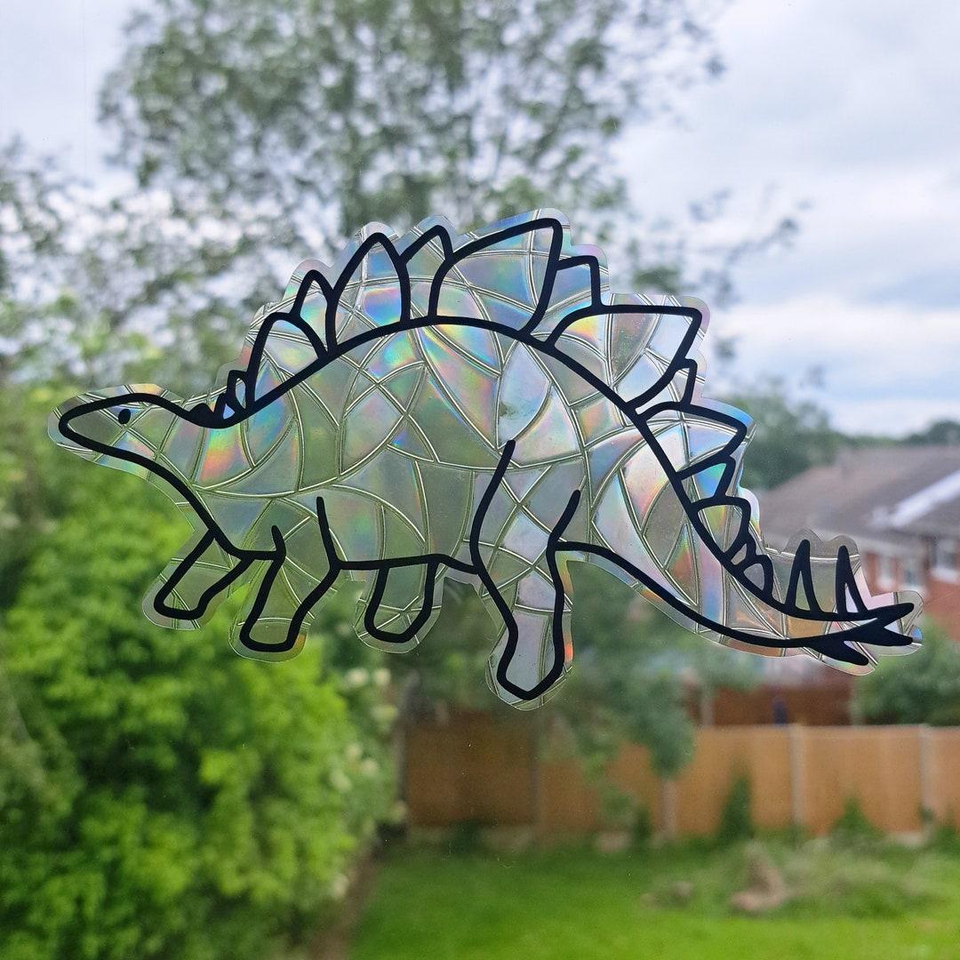 Dinosaur Suncatcher Window Sticker, Dinosaur Window Sticker, Suncatcher ...