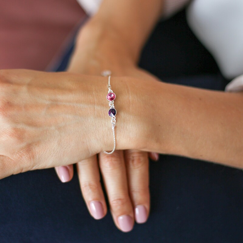 Birthstone Bracelet - Etsy