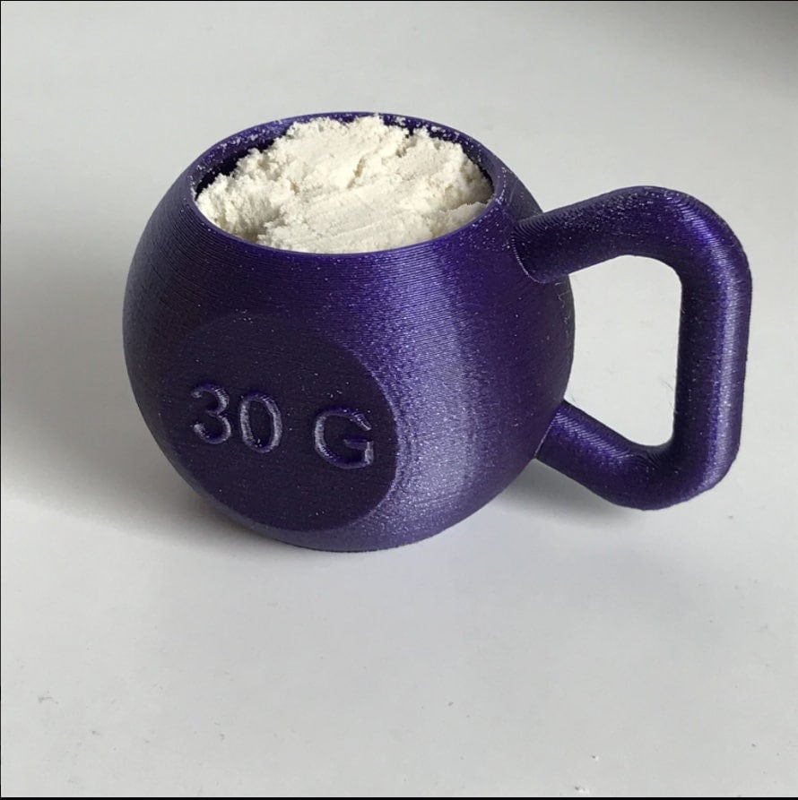 KETTLEBELL PROTEIN SCOOP 30G 3D Printed | Etsy