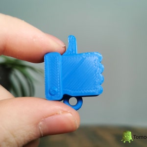 Thumbs up Keychain (3D Printed) -designed by Tomodesigns - Etsy