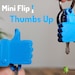 Thumbs up Keychain (3D Printed) -designed by Tomodesigns - Etsy