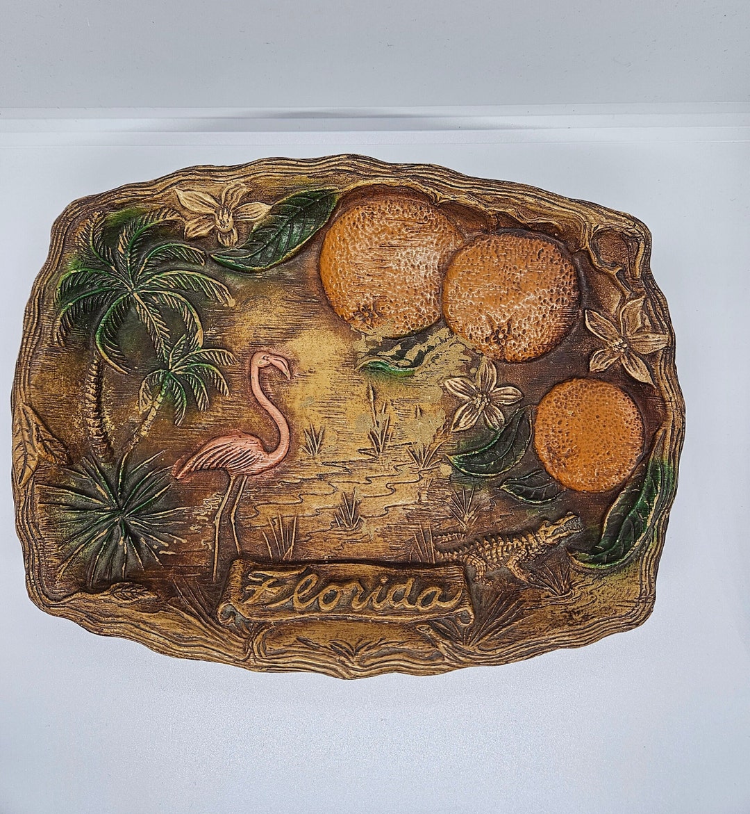 Vintage Florida Souvenir Plate by Arrow - Etsy