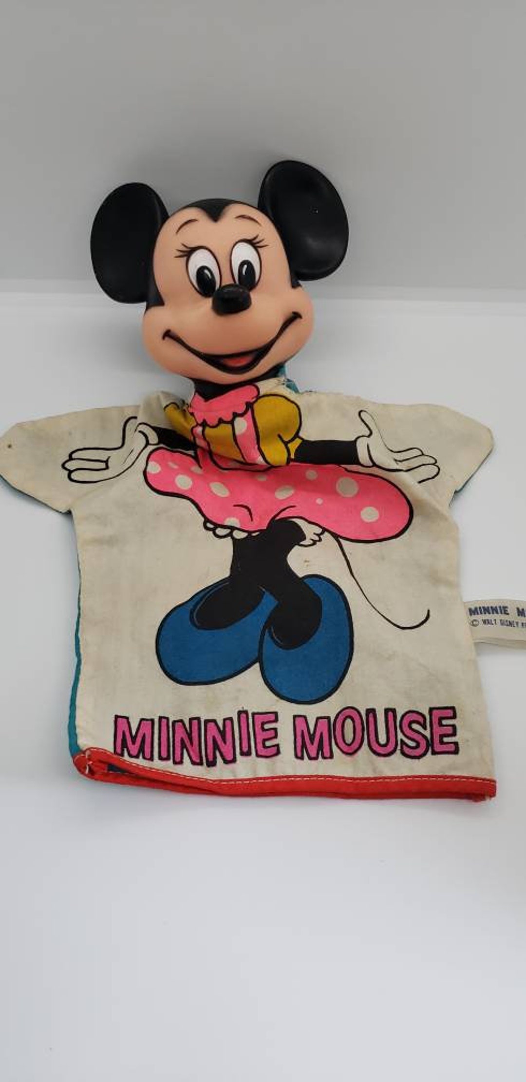 Vintage Disney Minnie Mouse Hand Puppet avec Squeaker - Etsy France