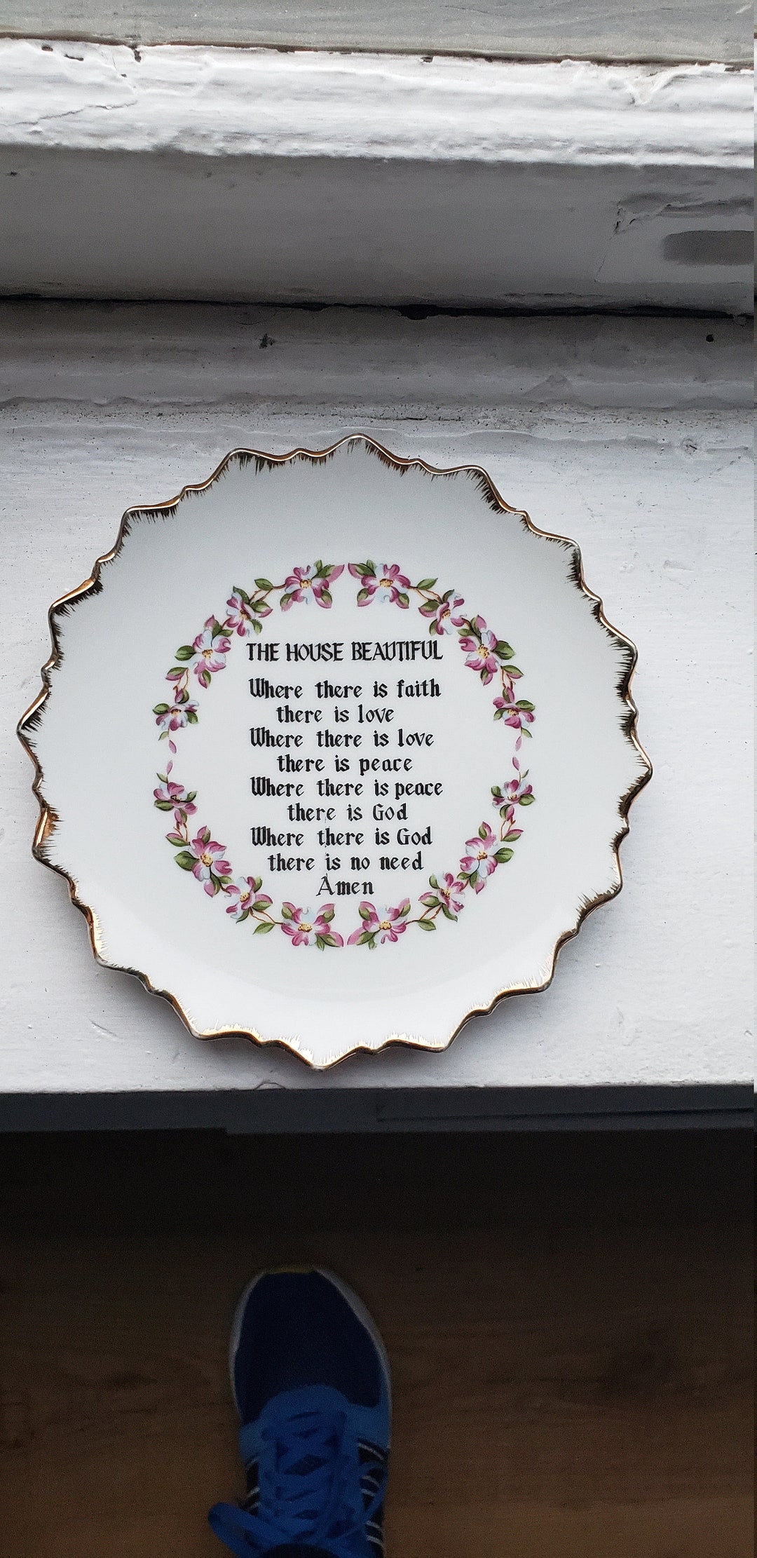 Vintage the House Beautiful Poem Wall Plate House Decor - Etsy