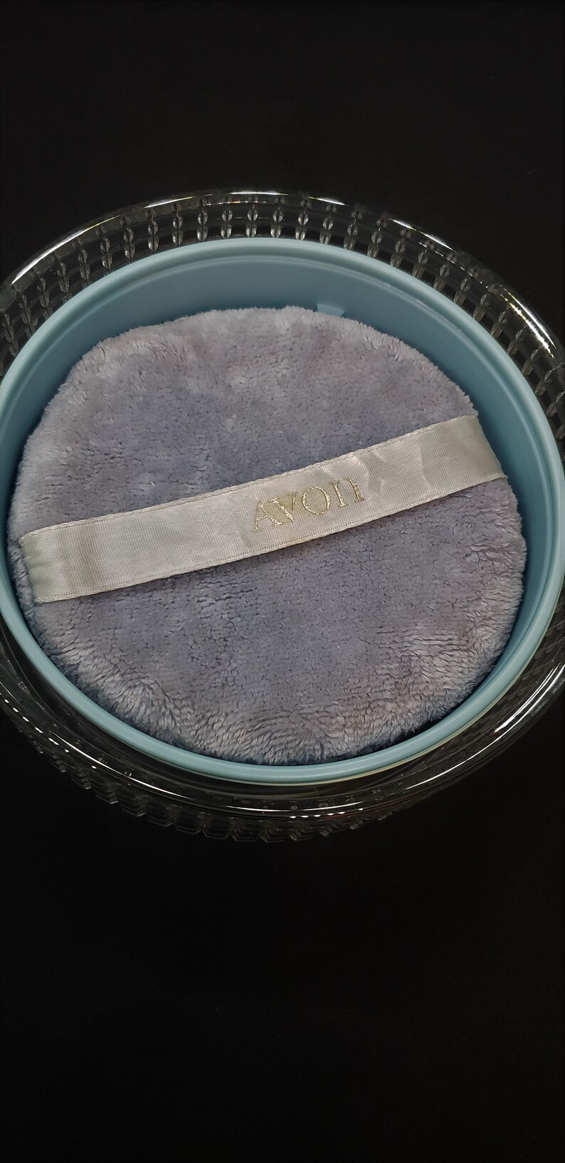 Vintage Avon Crystal Beauty Dust Powder Jar - Etsy