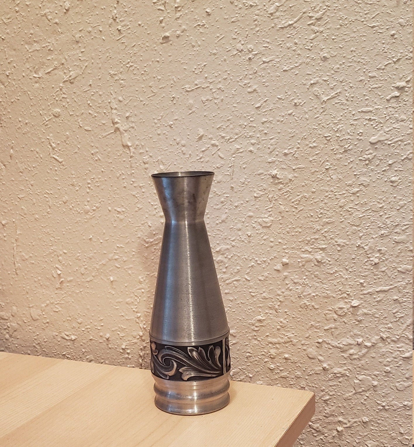 Pewter pitcher small Vintage pewter vase Pewter bud vase Made in Norway ...