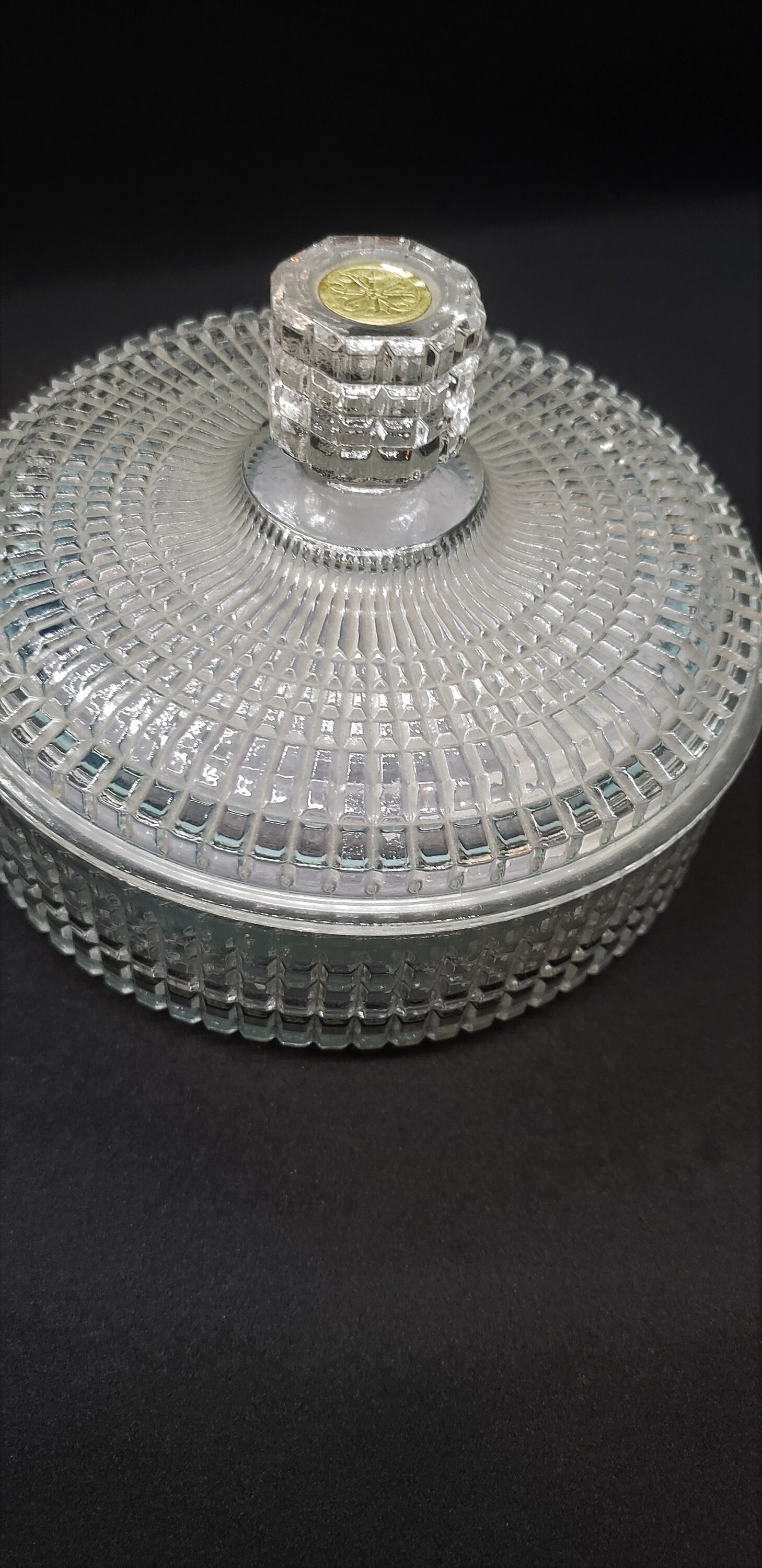 Vintage Avon Crystal Beauty Dust Powder Jar - Etsy