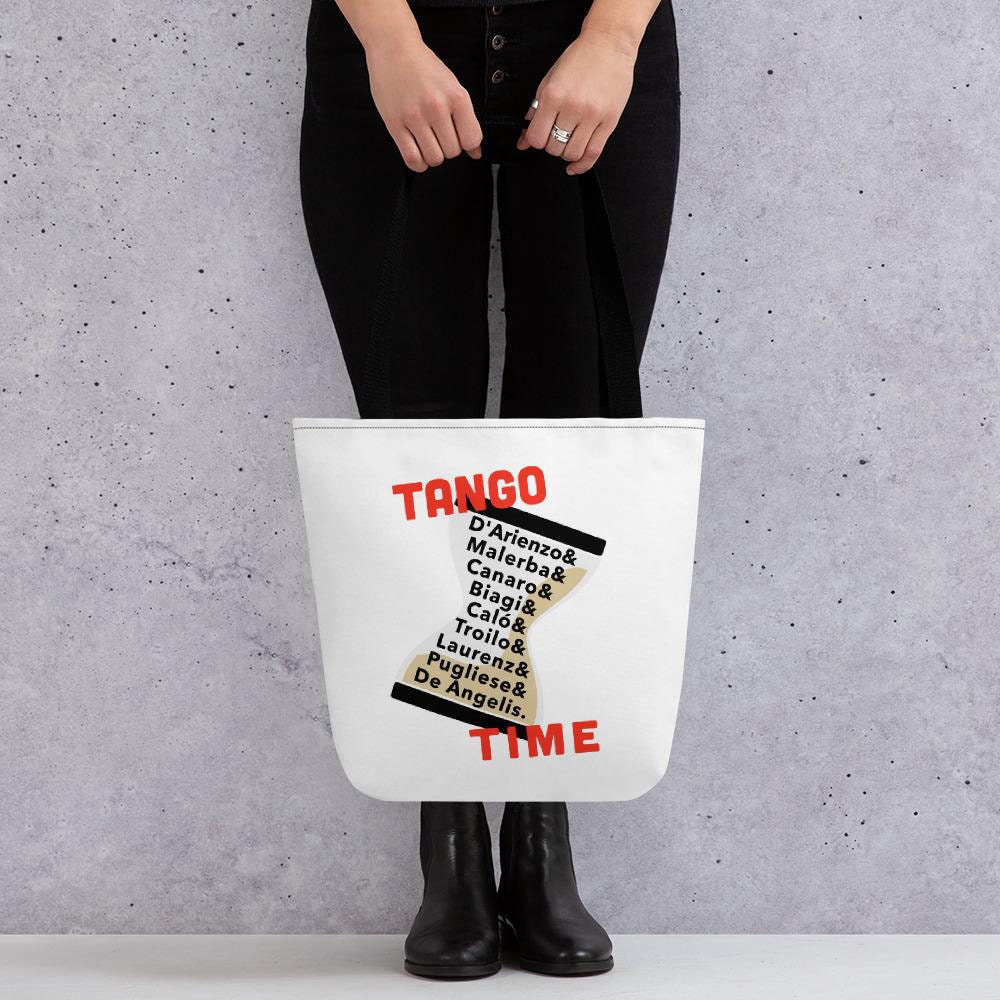 Tango Time Tote Bag 16x16" | Tango Gift | Tango Dancer | Tango Music ...