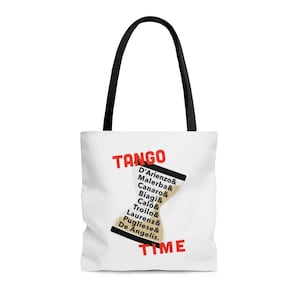 Tango Time Tote Bag 16x16" | Tango Gift | Tango Dancer | Tango Music ...