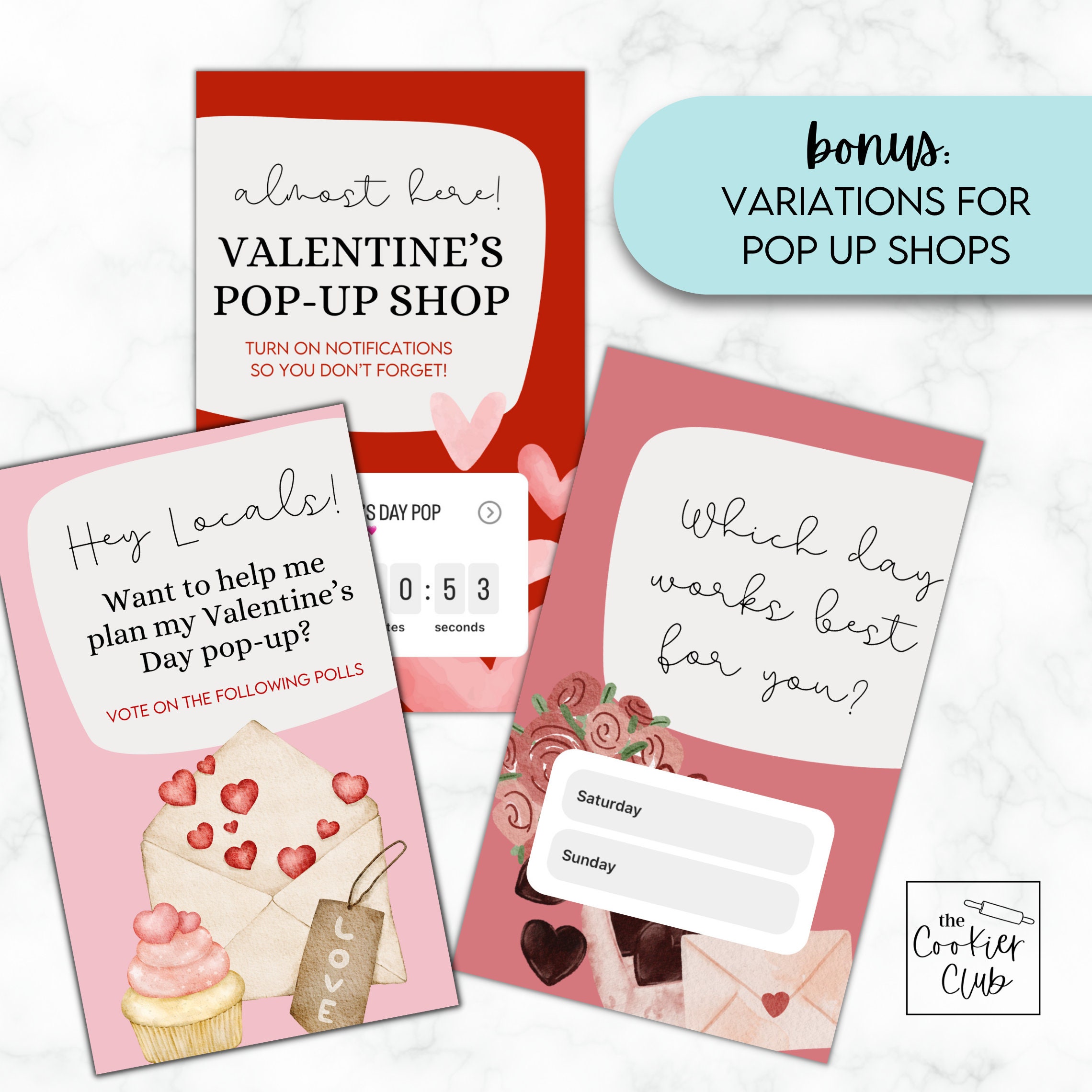 Valentine's Day Instagram Story Templates Presale and Pop-up Planning ...