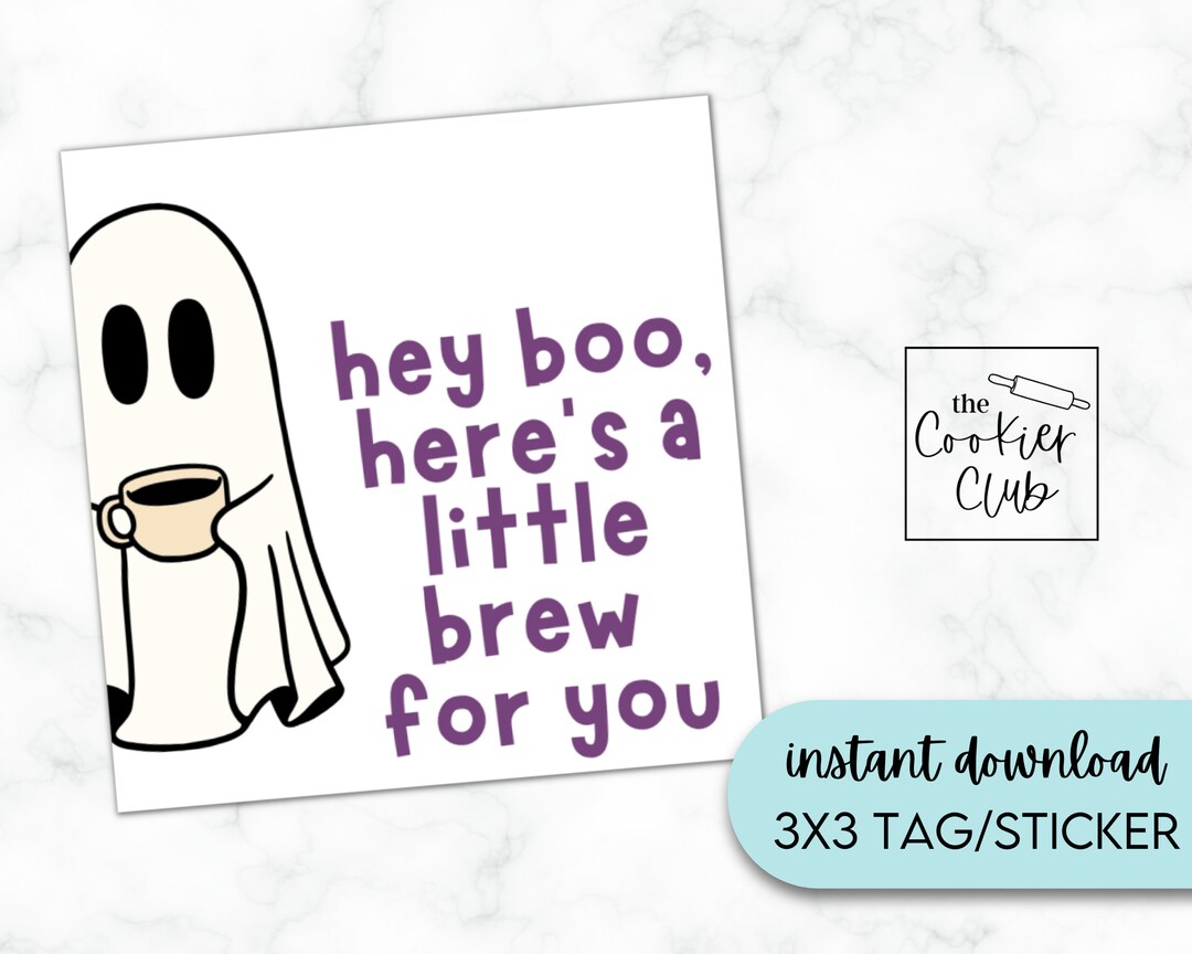 A Little Brew for You Printable Treat Tag Cookie Tag - Etsy