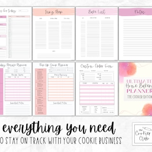 The Ultimate Home Bakery Planner - the Cookier Edition - Lifetime Use ...