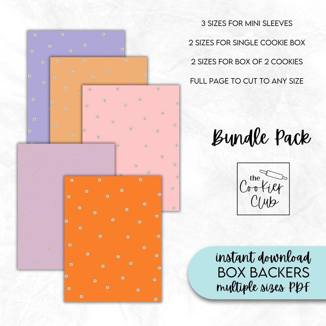 Groovy Retro Daisies Bundle - Halloween/spring/summer - Printable Box ...