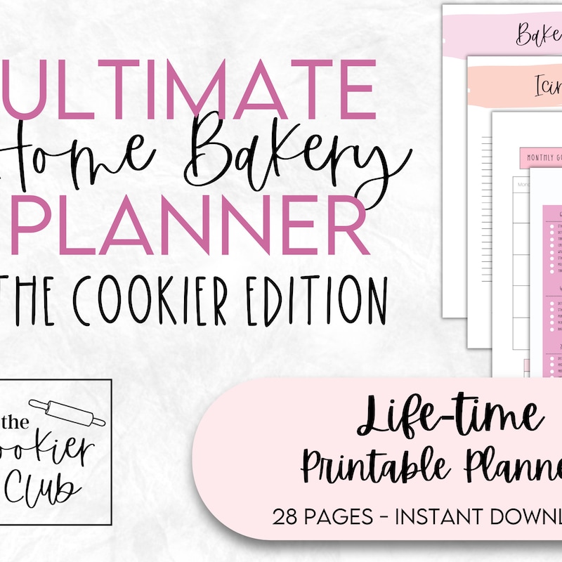 Home Bakery Planner - Etsy