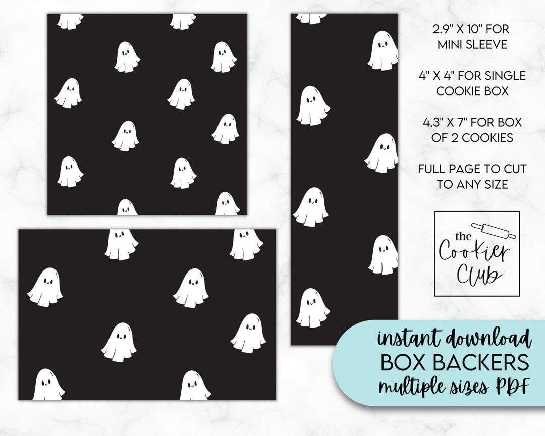 Ghost Cuties Halloween Printable Box Backer Bundle - Etsy