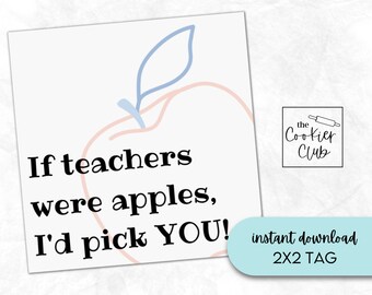 EDITABLE Back to School Teacher Appreciation Gift Tags Printable, First ...