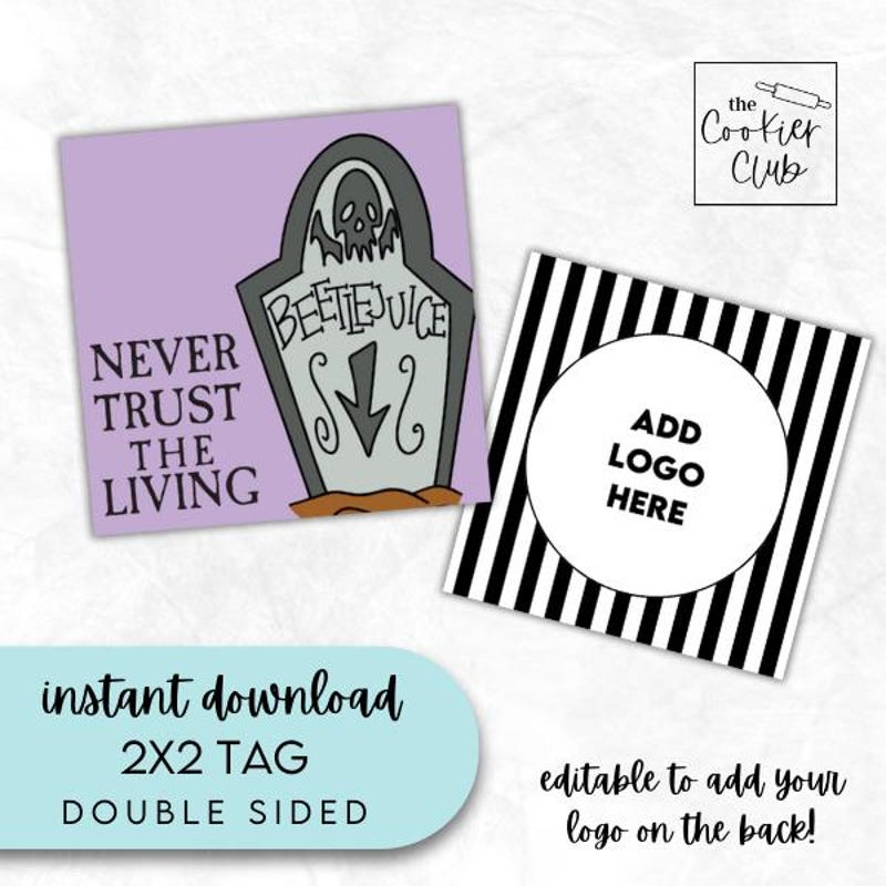 Beetlejuice Party Labels - Etsy