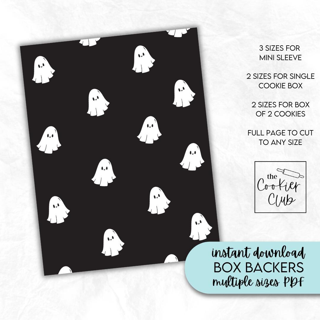 Ghost Cuties - Halloween - Printable Box Backer Bundle - Multiple Sizes ...