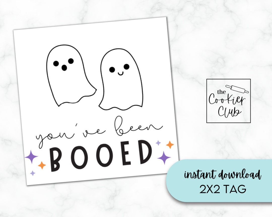 You've Been Booed V2 - Printable Treat Tag - Cookie Tag -digital ...