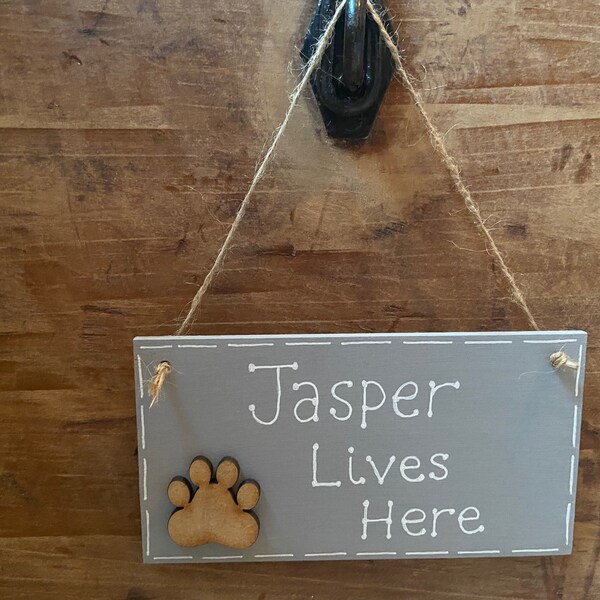 Dog House Plaque - Etsy UK