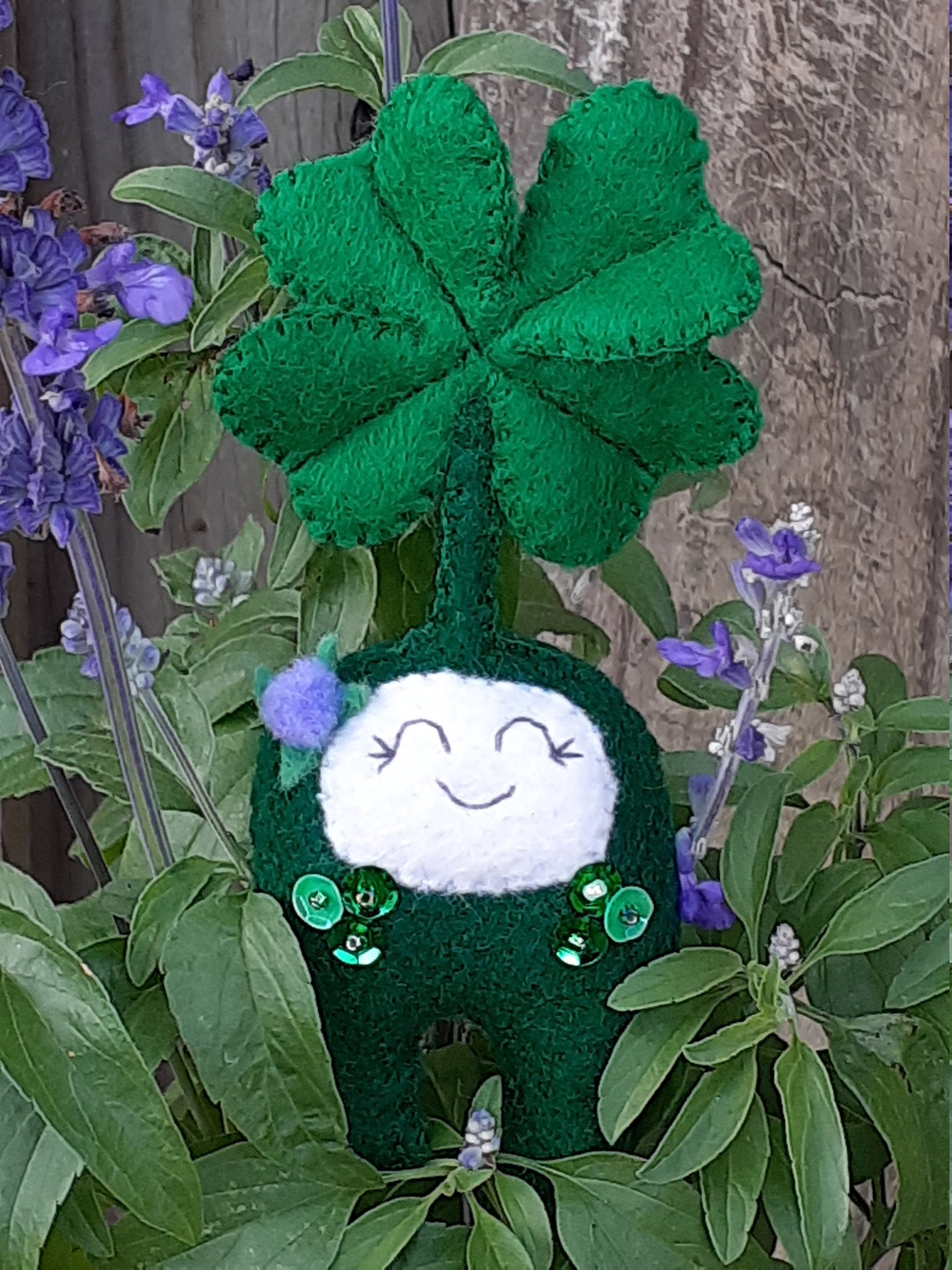 Felt Soft Sculpture Sprout Lucky Charm Four Leaf Clover Shamrock - Etsy
