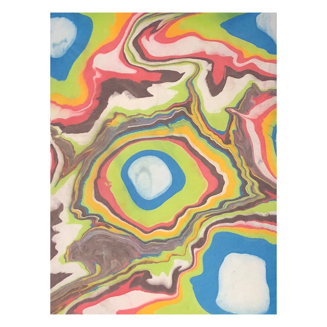 5 Assorted Paper Pack Original Suminagashi Marbling 9 X 12 Crafting ...