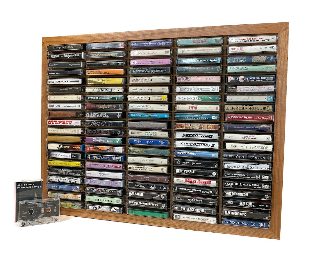 100 Slot Cassette Tape Display Shelf - Etsy